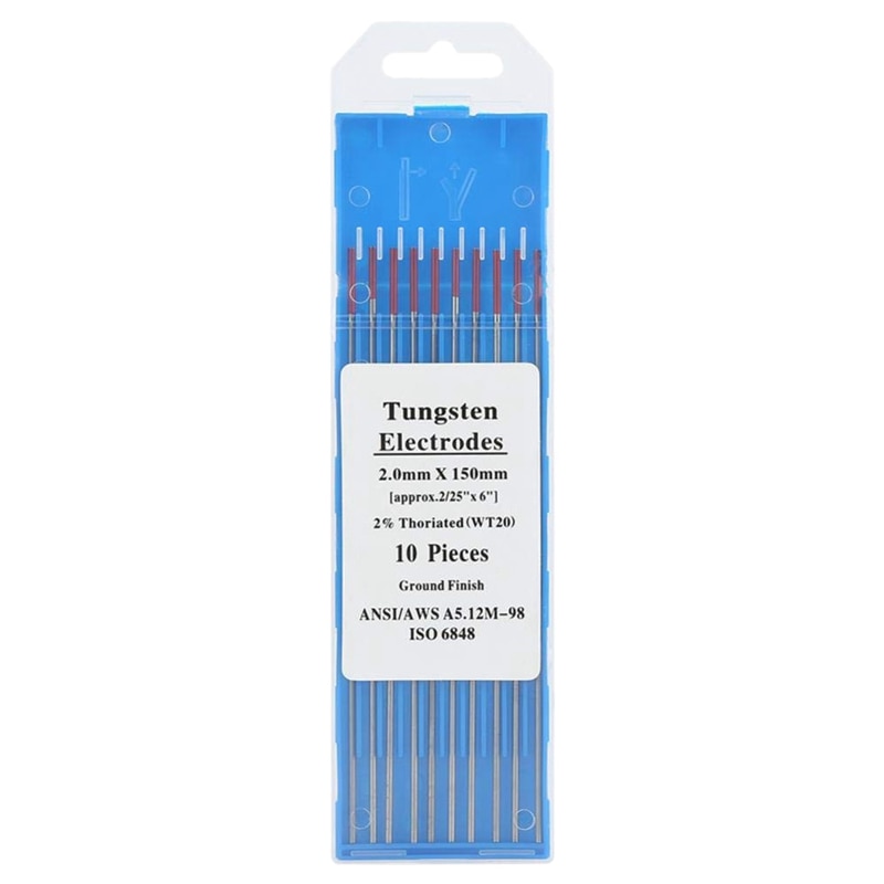 WT20 Tungsten Electrode Tig Rod 2% Thoriated Weldi... – Grandado