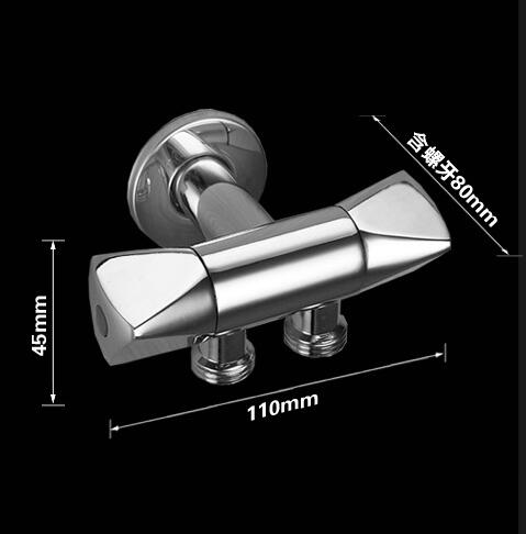 chrome wall mounted total brass double use washing... – Grandado