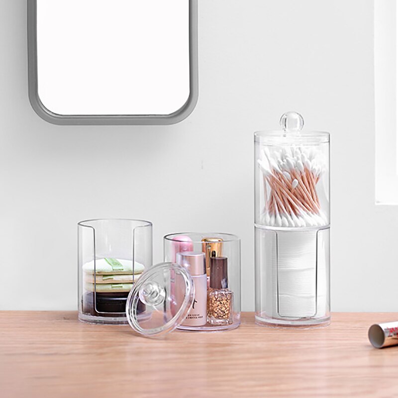 MICCK Portable Makeup Organizer Boxs Cotton Pad Di... – Vicedeal