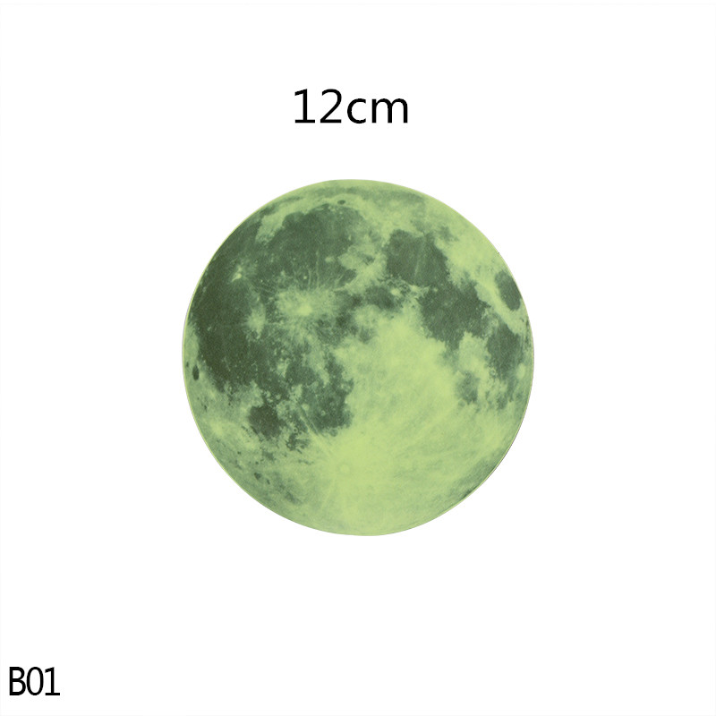 12/20/30cm Luminous Moon Glow Sticker Earth Univer... – Grandado