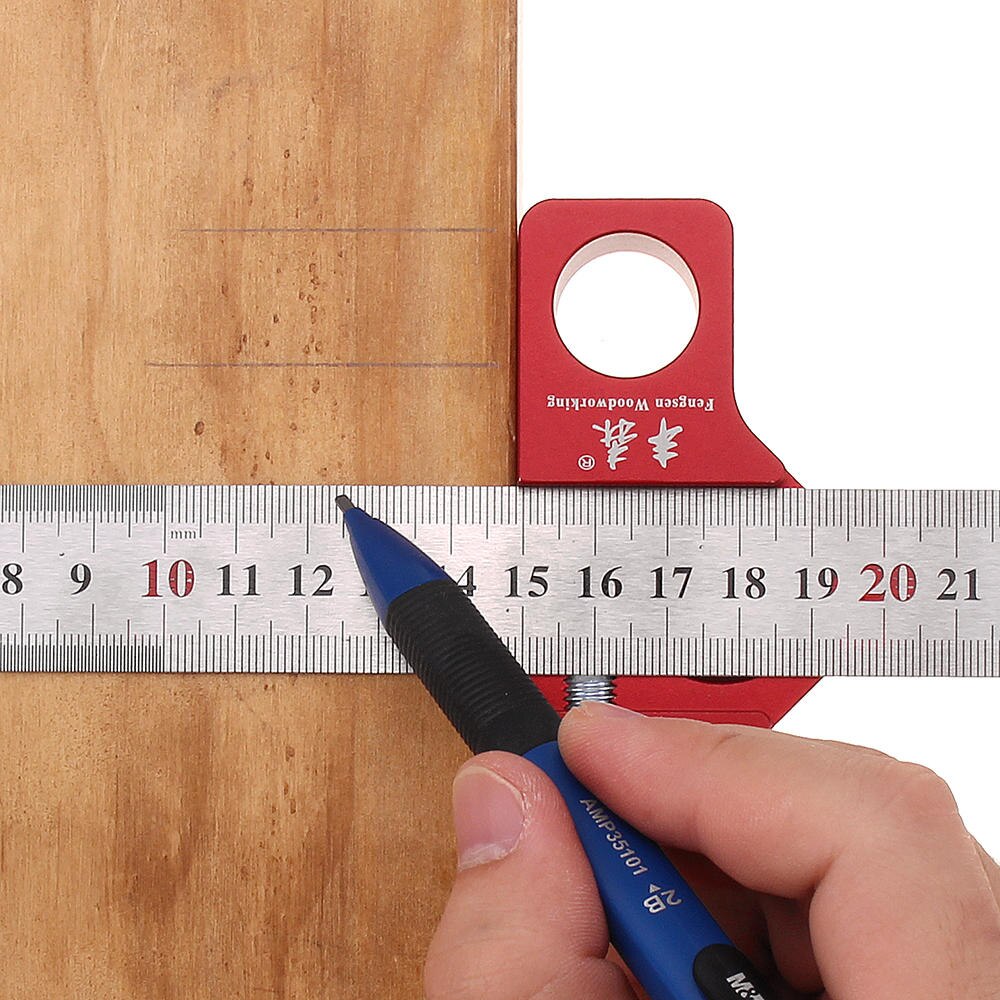 Adjustable 30cm Stainless Steel 45/90 Degree Line ... – Vicedeal