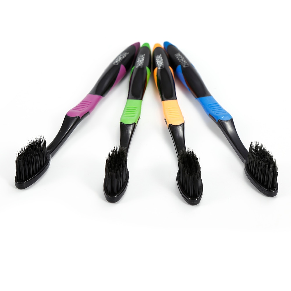 4Pcs Bamboo Charcoal Toothbrush Oral Care Antibact... – Vicedeal