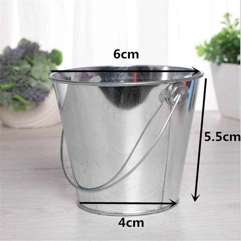 10cm Mini Metal Bucket Cookie Fries Container Birt... – Grandado