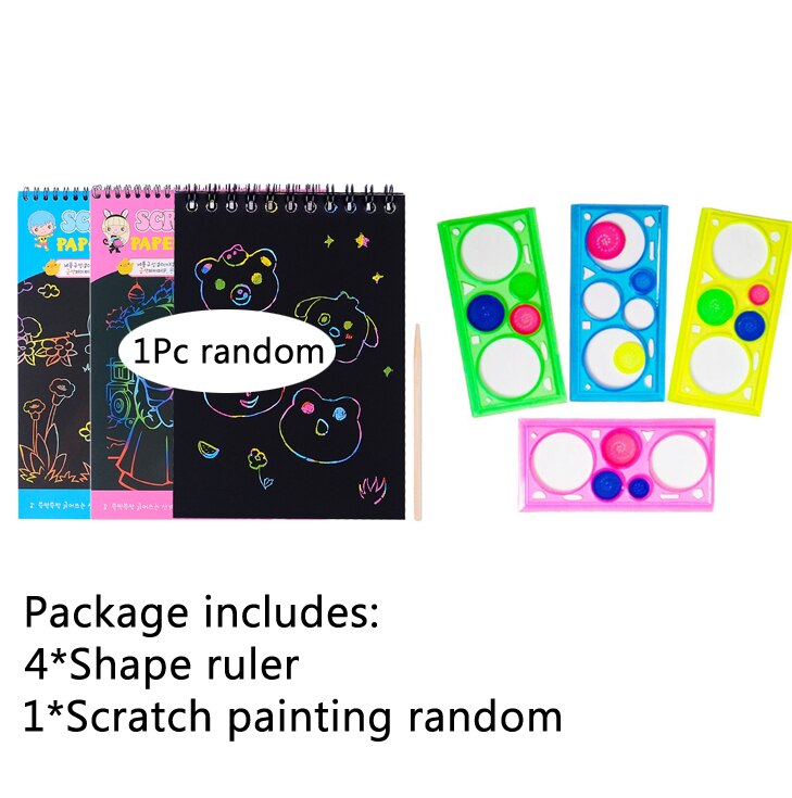 Diy Kinderen Kleur Kras Schilderen Leuke Cartoon N... – Vicedeal