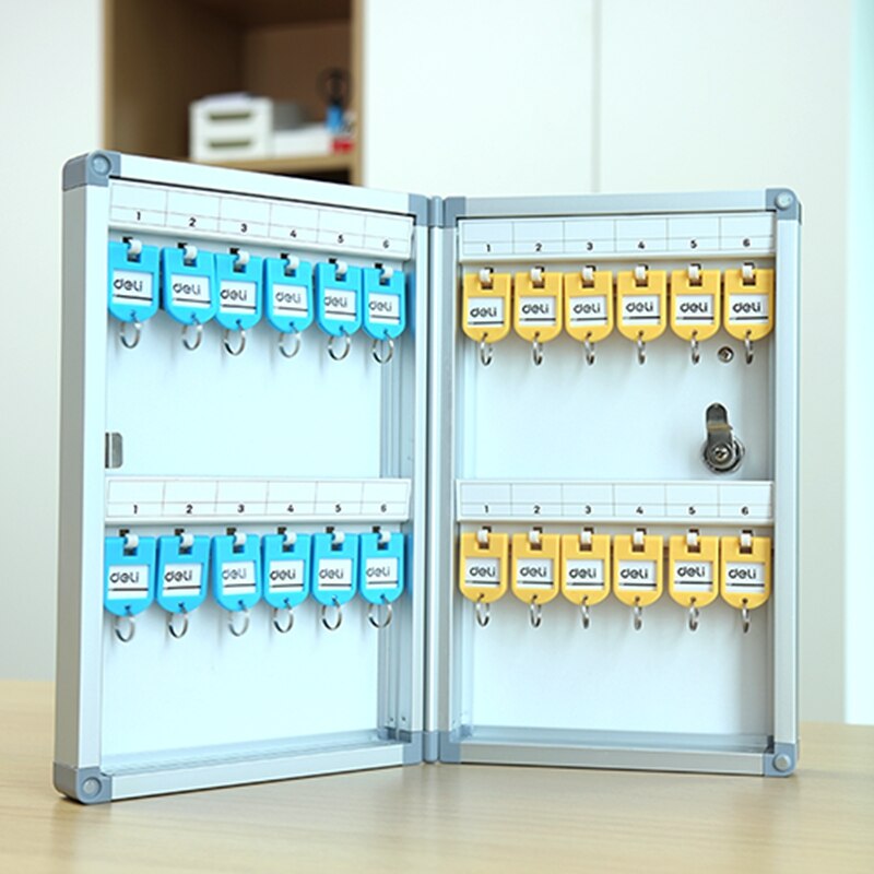 Deli 50800 Metalen Key Management Doos 24 Keys Alu... – Grandado