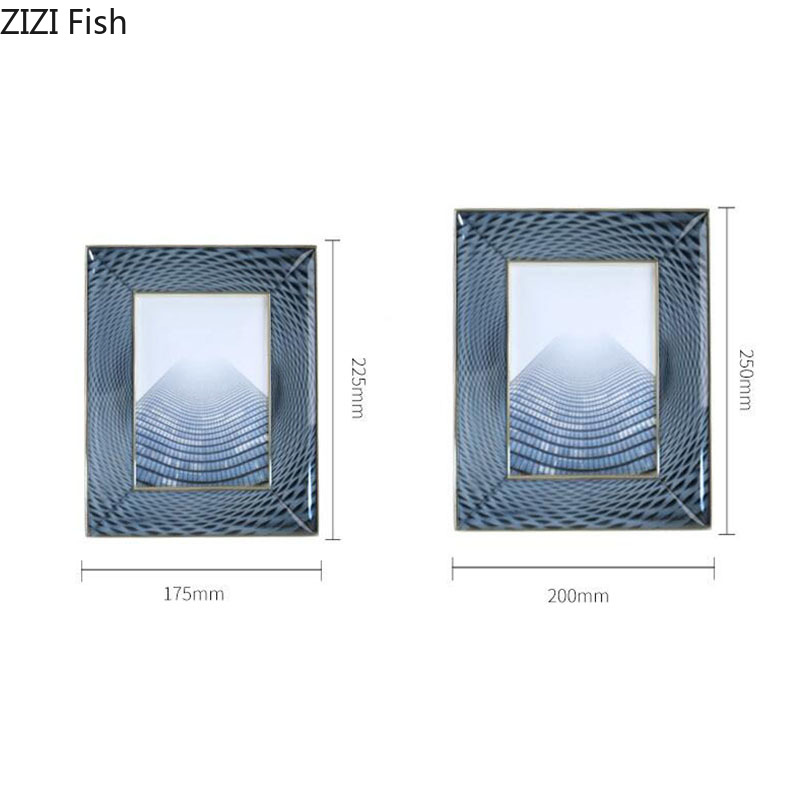Blue Wave Photo Frame Minimalist Frames for Pictur... – Grandado