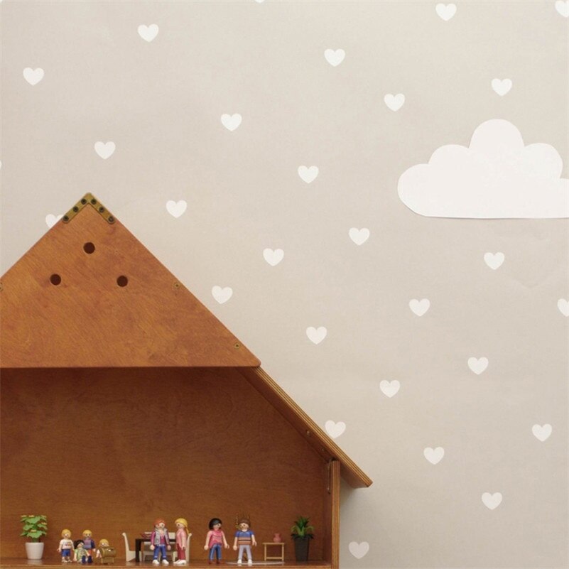 45pcs/sheet Art Little Mini Hearts Wall Stickers W... – Grandado