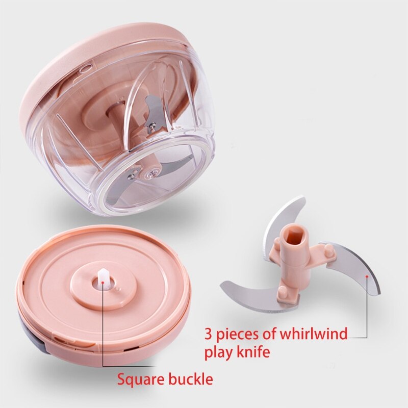 Mini Manual Food Chopper Small Hand Powered Food P... – Vicedeal