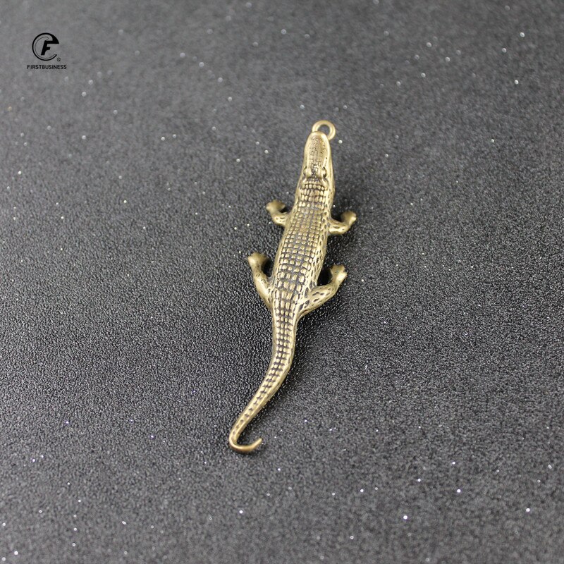 Antique Bronze Small Crocodile Statue Home Ornamen... – Grandado