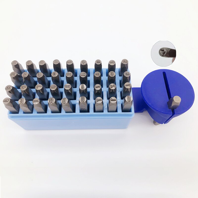 38 Stks/set 4Mm Lederen Alfabet Nummer Brief Stemp... – Grandado