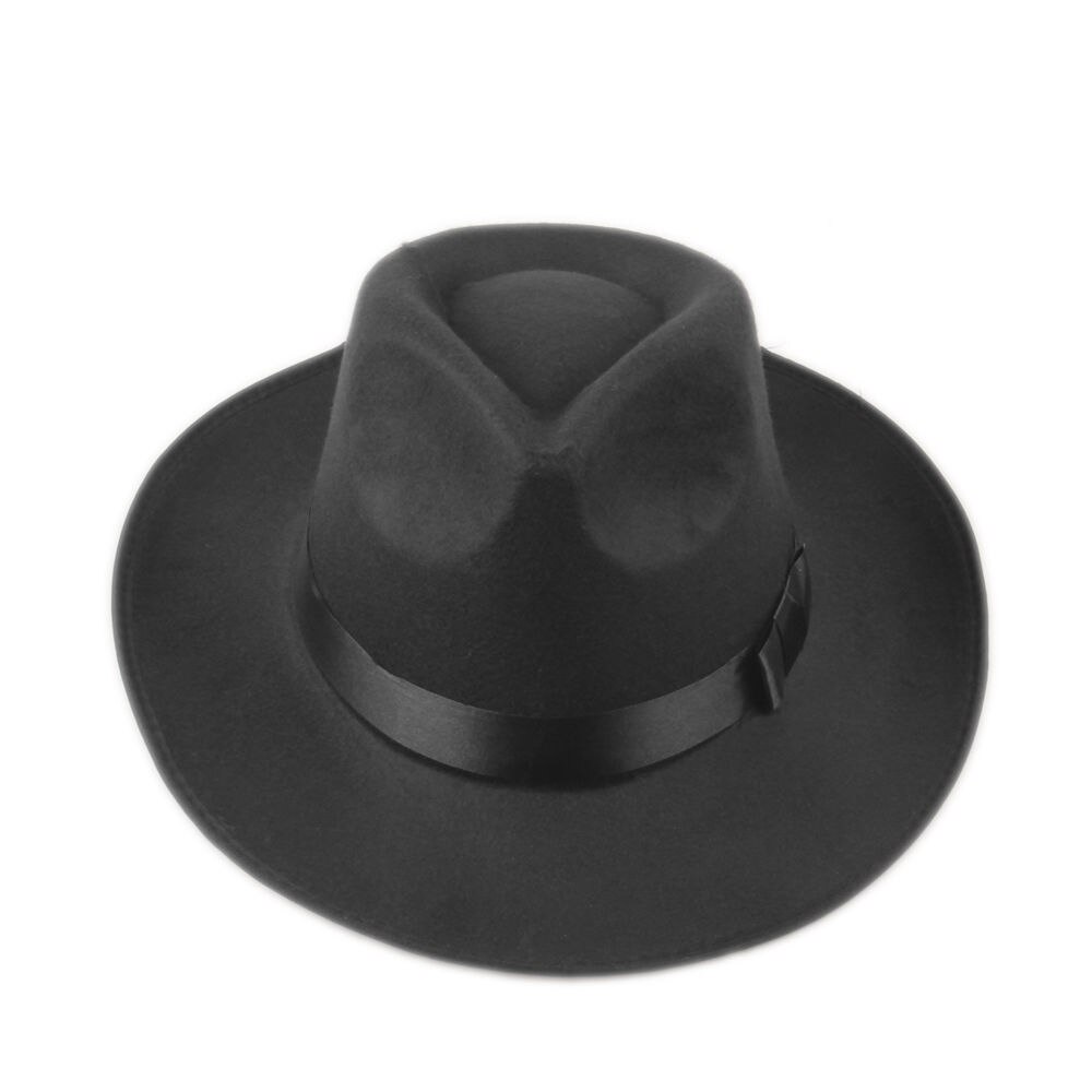 LUCKYLIANJI Vintage Men Women Hard Wool Felt Hat W... – Vicedeal