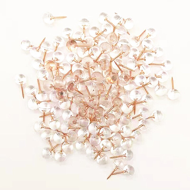 100PCS Metal Map Tacks Push Pins Acrylic Head With... – Grandado