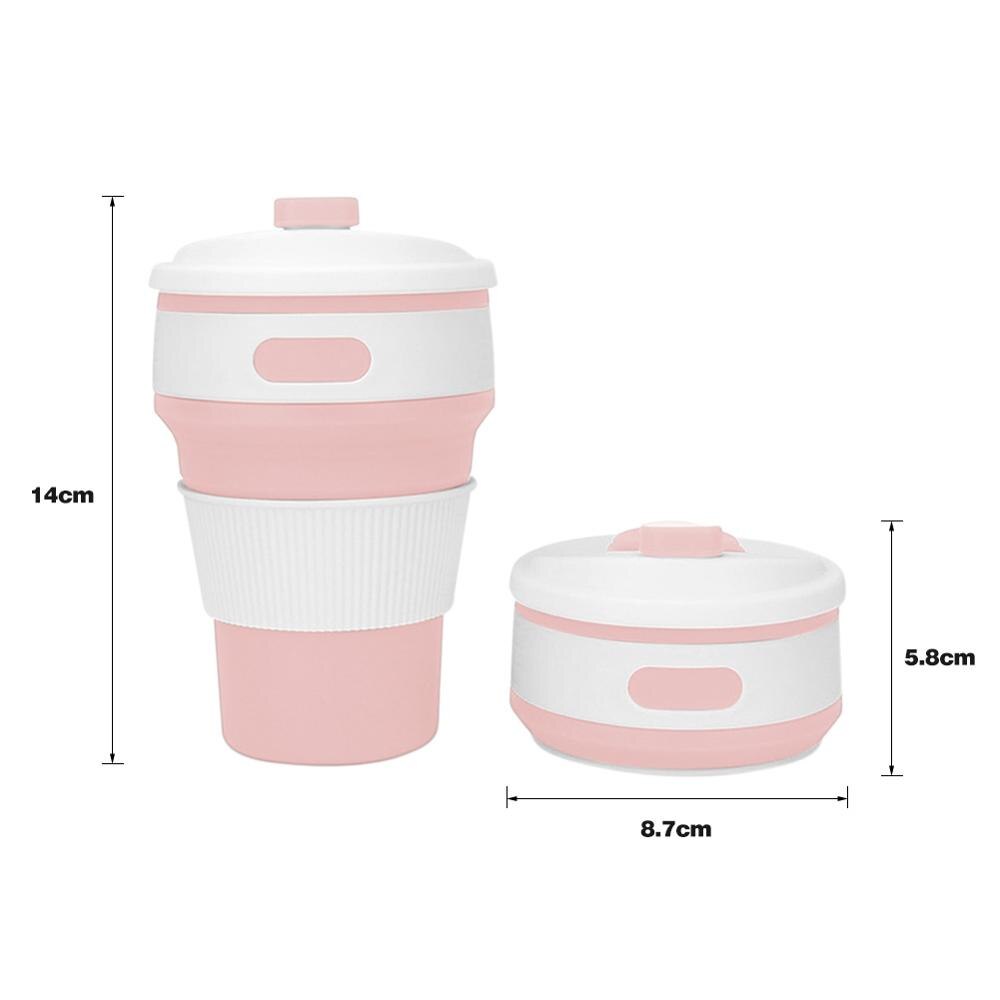 350ML Custom Silicone Folding Coffee Cup Foldable ... – Grandado