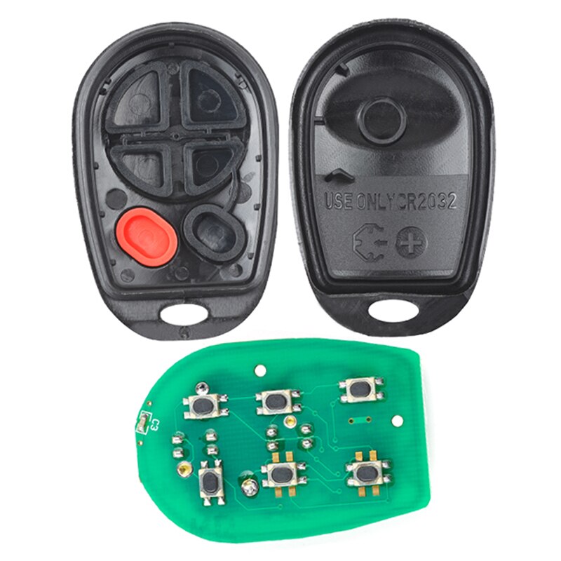 KEYECU FCC ID: GQ43VT20T Ersatz 4 + 1 5/5 + 1 6 Ta... – Vicedeal