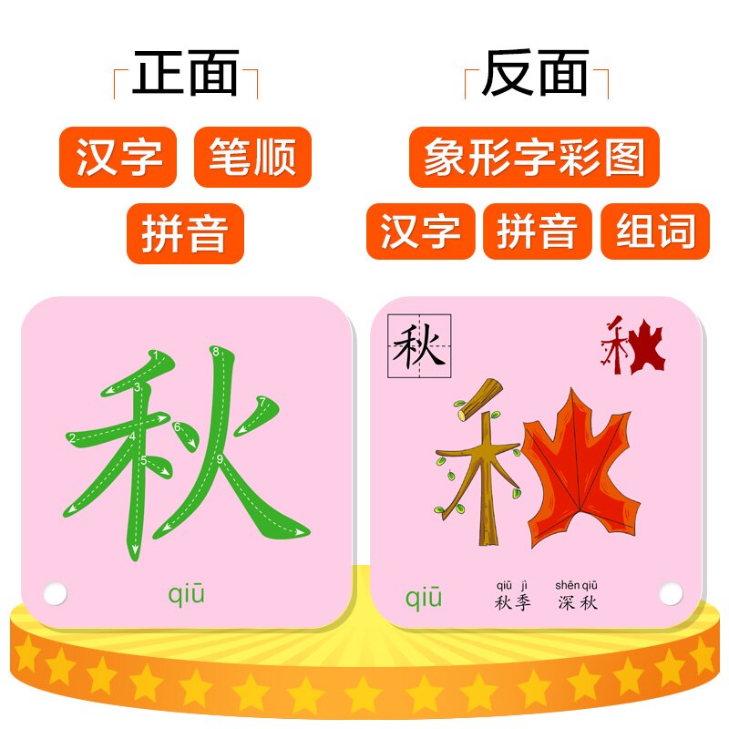Te Leren Chinese Karakter Hanzi Kaarten Pictograph... – Vicedeal