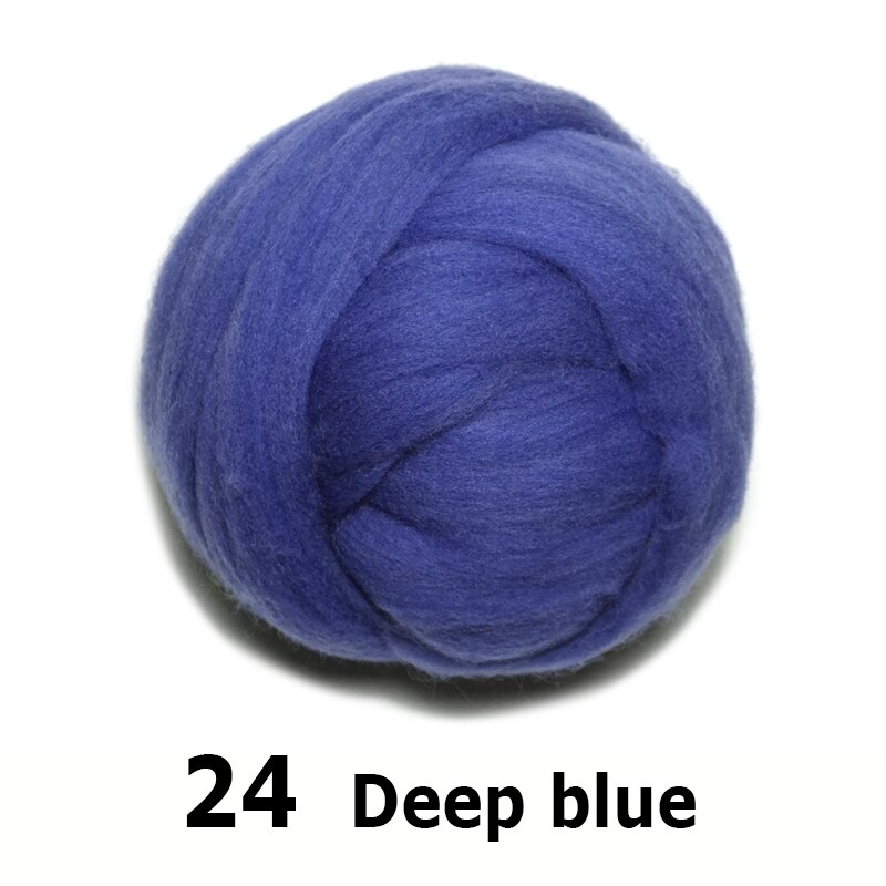 handmade Wool Felt for felting 50g Deep blue Perfe... – Grandado