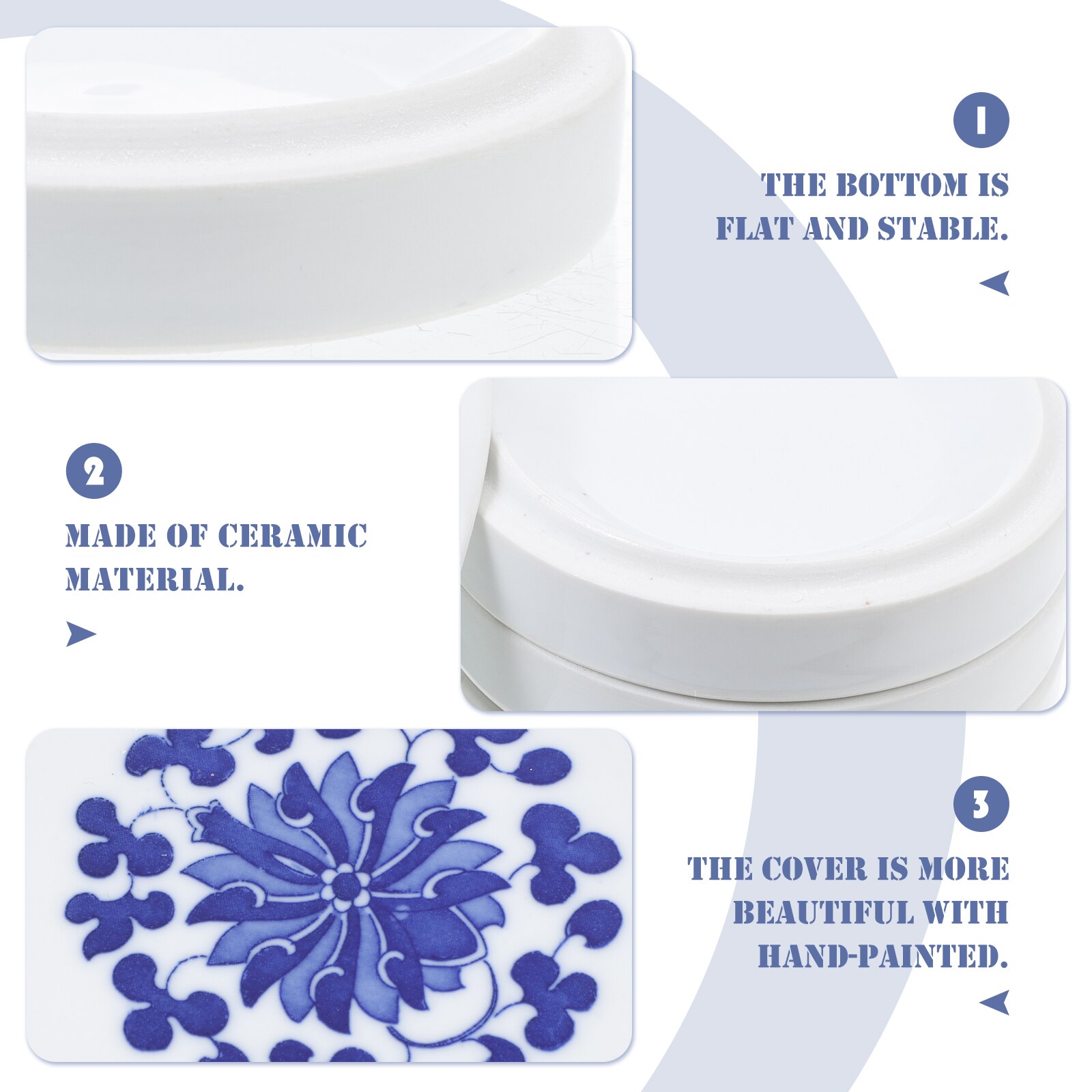 1 Set of Ceramic Plates Ink Dishes Paint Plates St... – Grandado