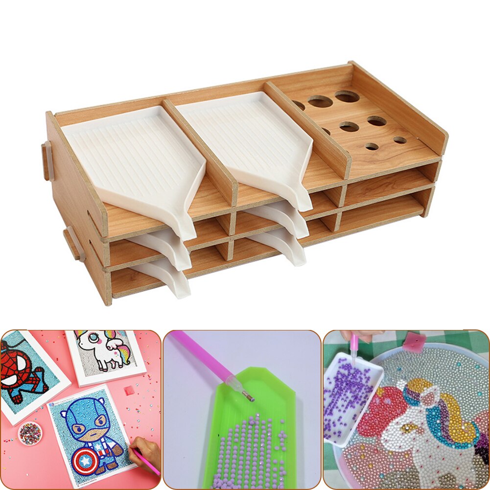 5D Diy Diamant Schilderij Lade Rack Multi-layer Ho... – Grandado