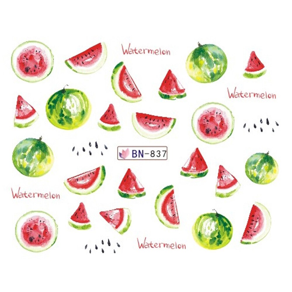 12 Designs Nail Art Sticker Slider Water Decals Su... – Grandado