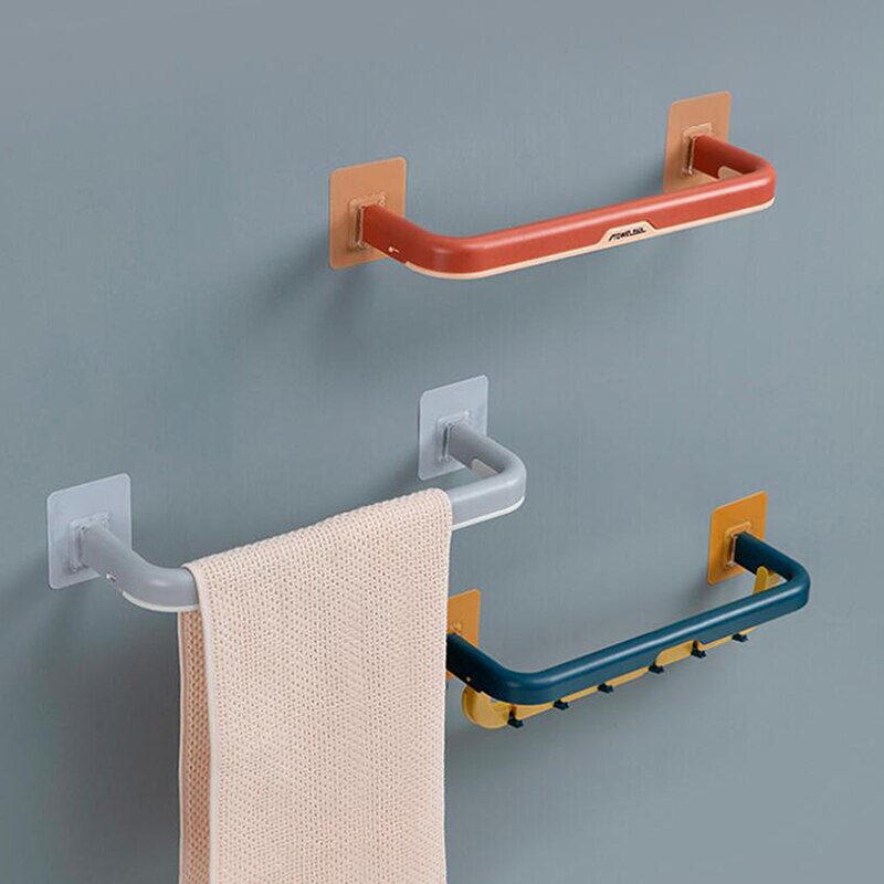 Zelfklevende Handdoek Houder Rek Wandmontage Handd... – Grandado