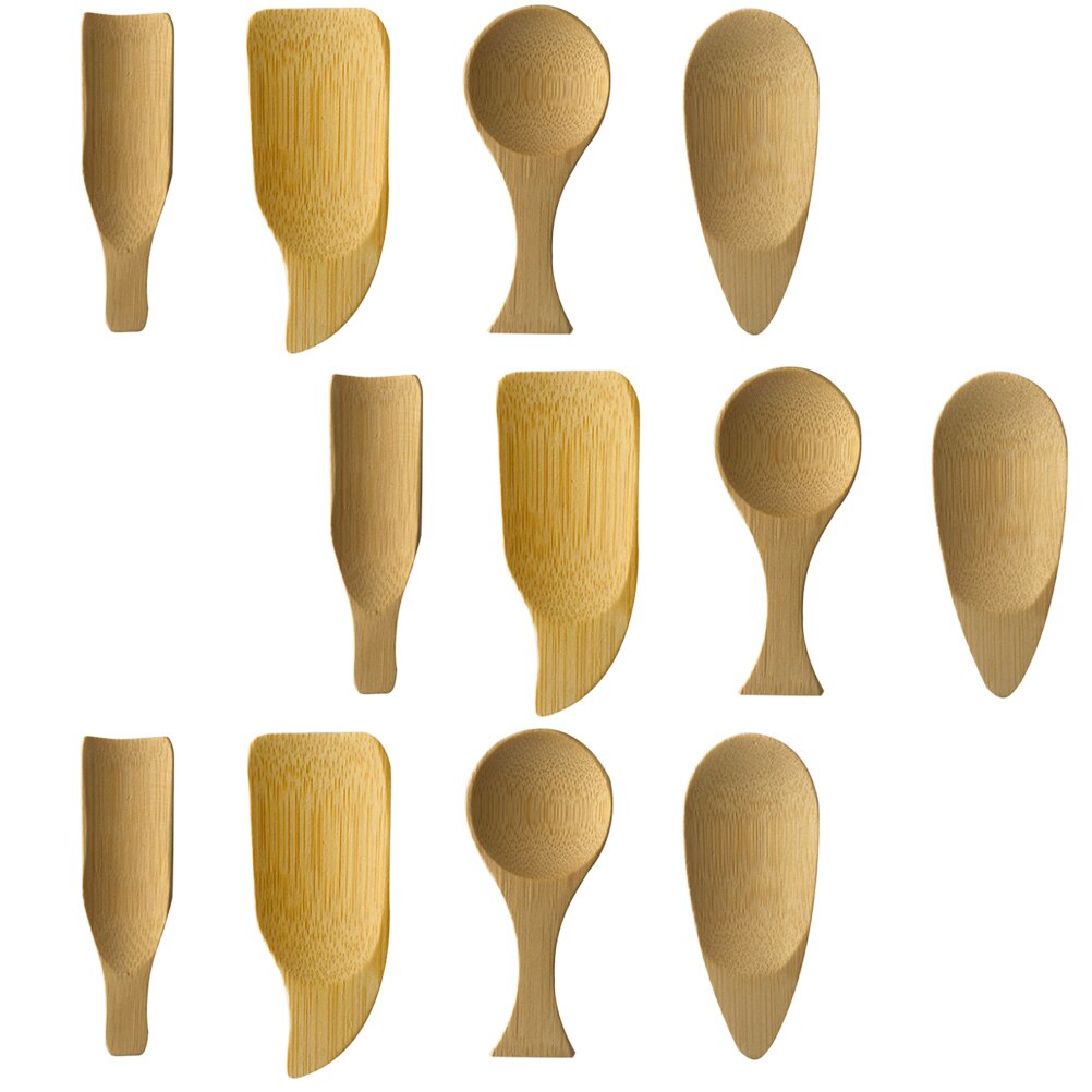 1 Set 12Pcs Bamboo Tea Spoons Jam Scoops Powder Sp... – Vicedeal