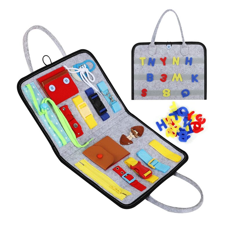 Baby Sets Baby Vilt Dressing Vroeg Leren Board Alf... – Vicedeal