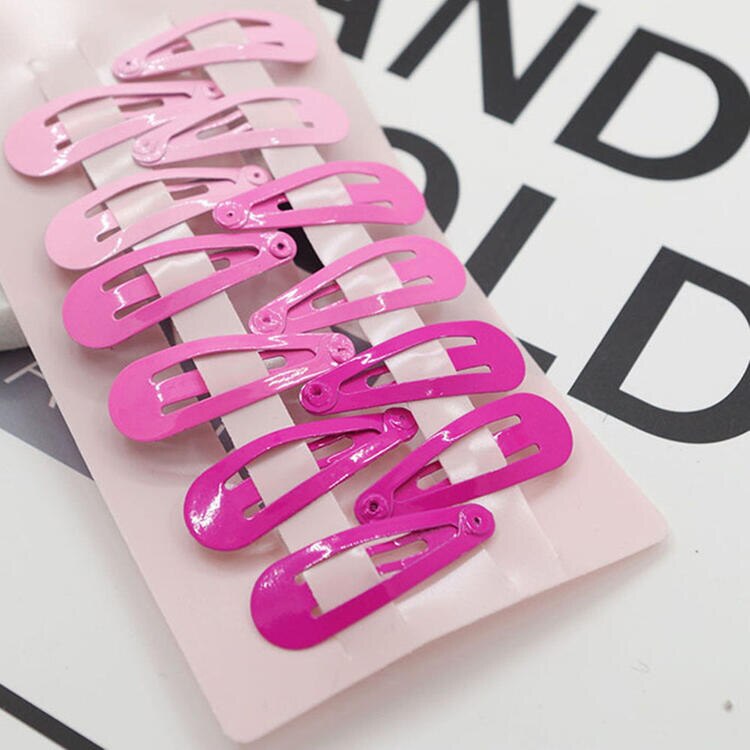 10pcs Cute Candy Color Kid Girl Hairpin BB Snap Ha... – Grandado