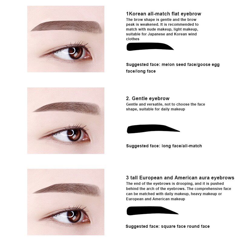 Adjustable Eyebrow Shapes Stencil Eyebrow Drawing ... – Grandado