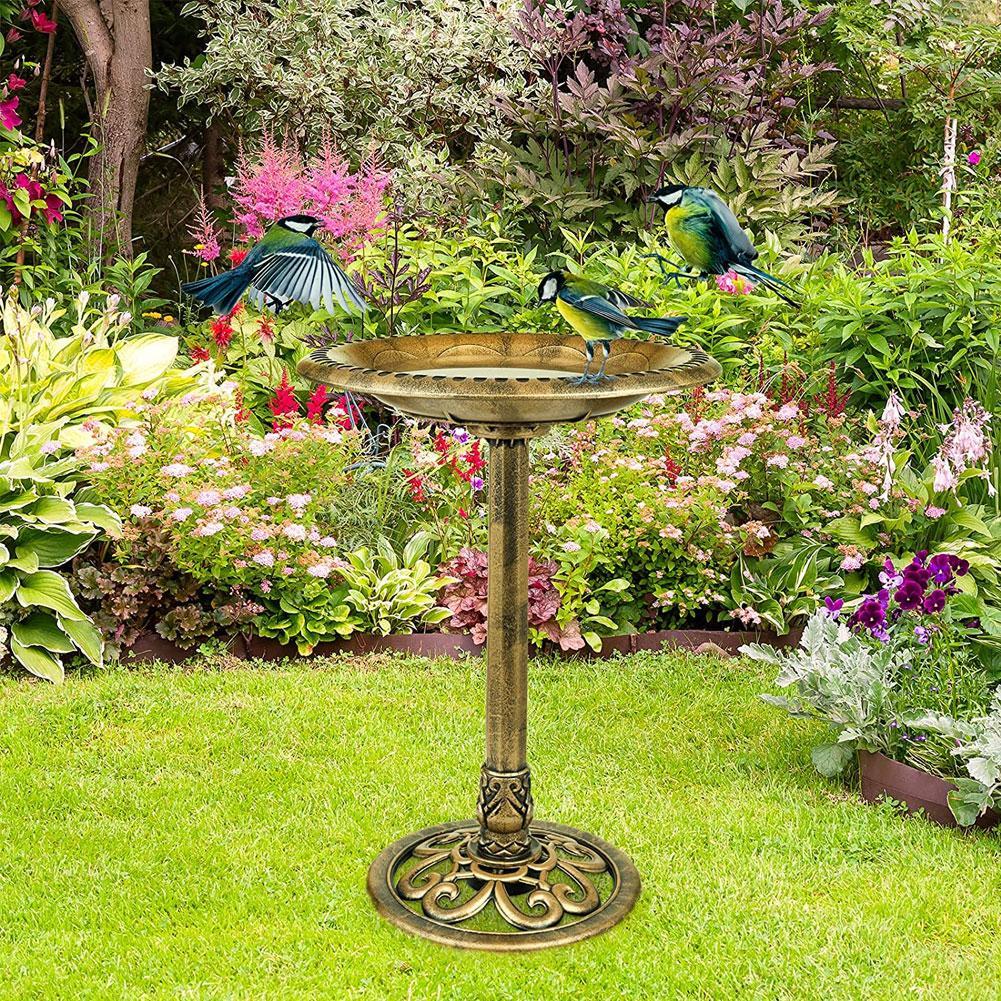 2 In1 Voetstuk Fontein Vogel Bad Outdoor Tuin Font... – Vicedeal