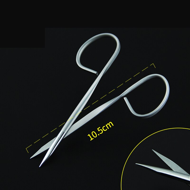 Beauty plastic serrated scissors Twisted handle se... – Vicedeal