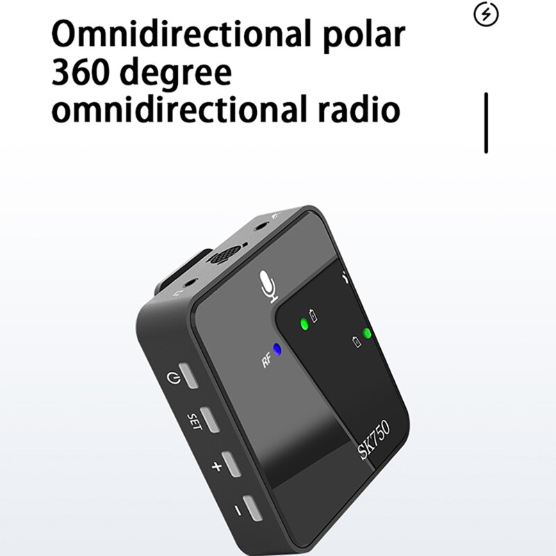 Wireless 1 to 2 UHF Wireless Lavalier Microphone S... – Vicedeal