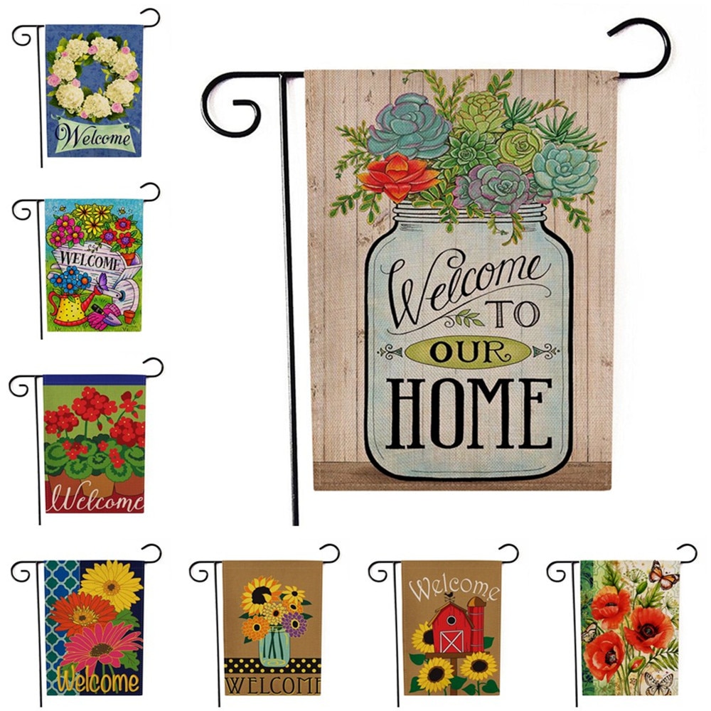 30X45Cm Dubbele Kanten Tuin Vlaggen Kleurrijke Blo... – Grandado