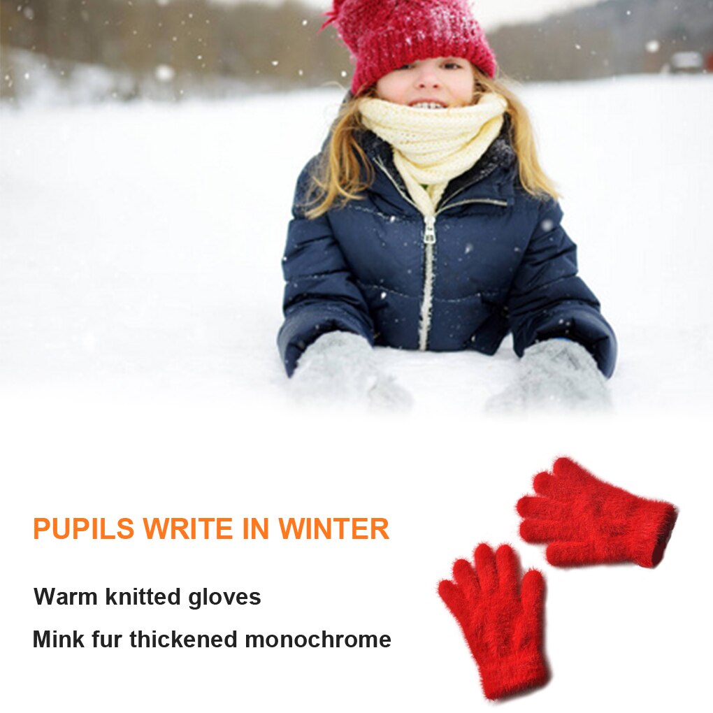 1 Pair Toddler Gloves Winter Knit Glove Small Fing... – Vicedeal