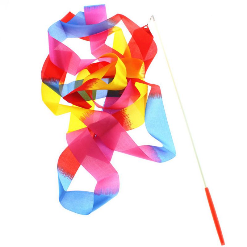 4M Colorful Gym Dance Ribbons Rhythmic Gymnastics ... – Grandado