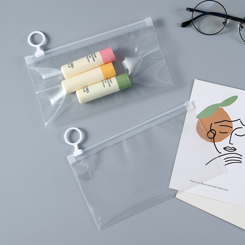 Stobag 50 stk. gennemsigtig lynlåspose med plastik... – Vicedeal