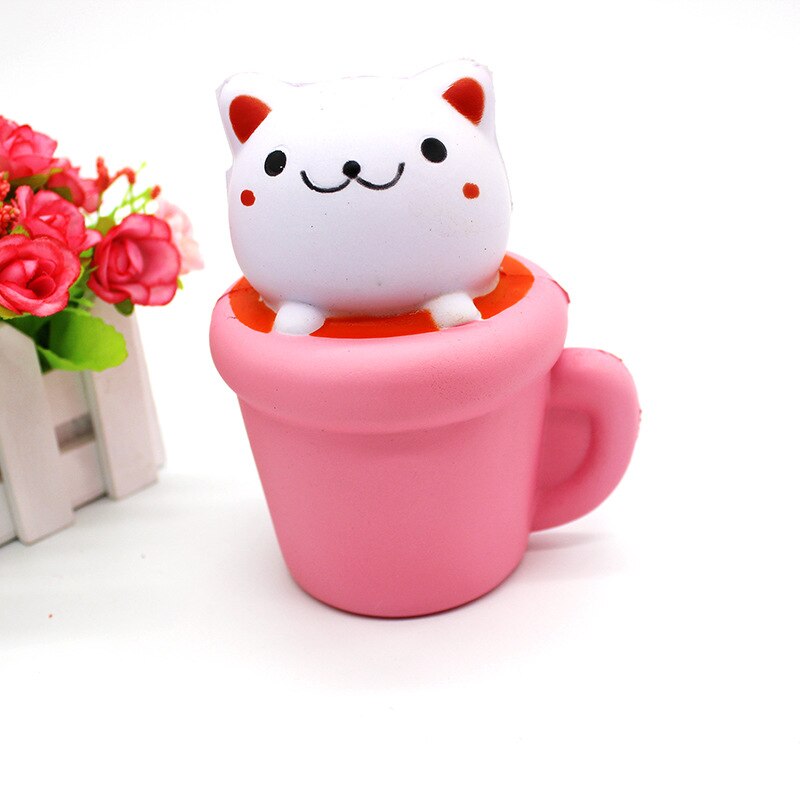 Squish Jumbo Cute Cat Cup Squishy Slow Rising Sque... – Vicedeal