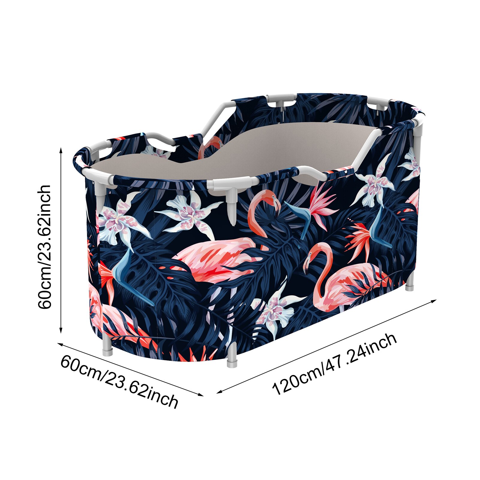 2 Persons Foldable Bathtub Flamingo Home Spa Bath ... – Grandado