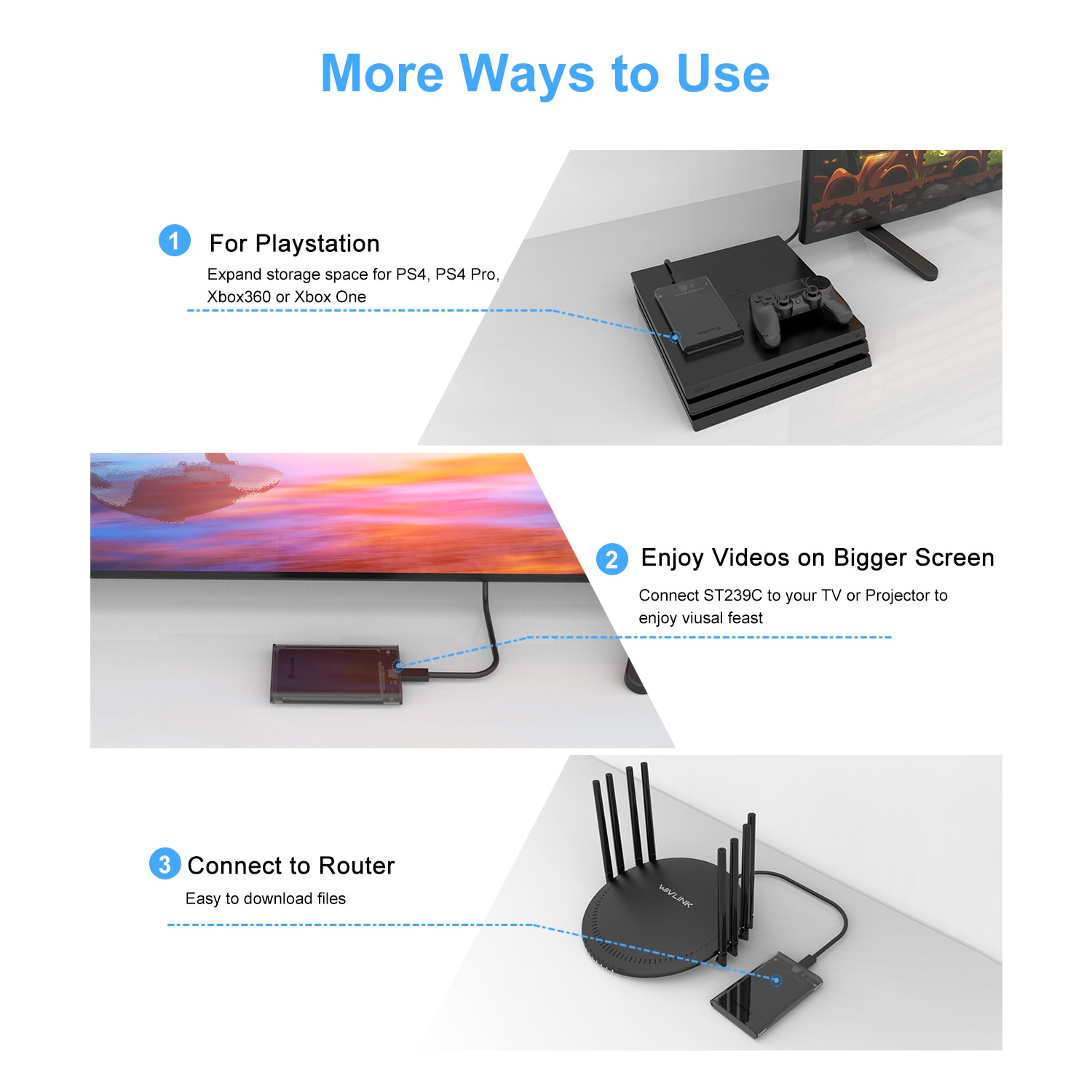 Wavlink Hdd Case Sata Naar Usb 3.0 Hard Drive Box ... – Vicedeal