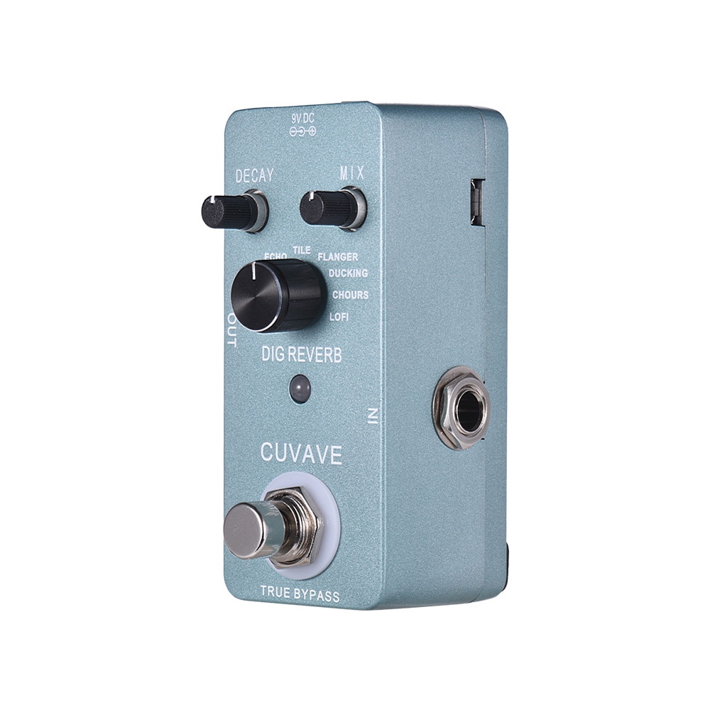 Digital Reverb Guitar Effect Pedal 9 Reverb Types ... – Vicedeal