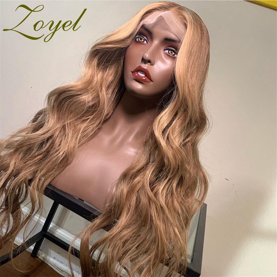Zoyel Brown Color Long Body Wave Hairstyle Wigs Fo... – Grandado