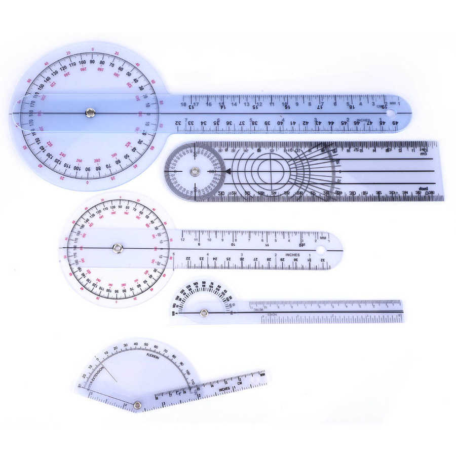 5Pcs 6/8/10inch 360 Degree Protractor Angle Ruler ... – Vicedeal