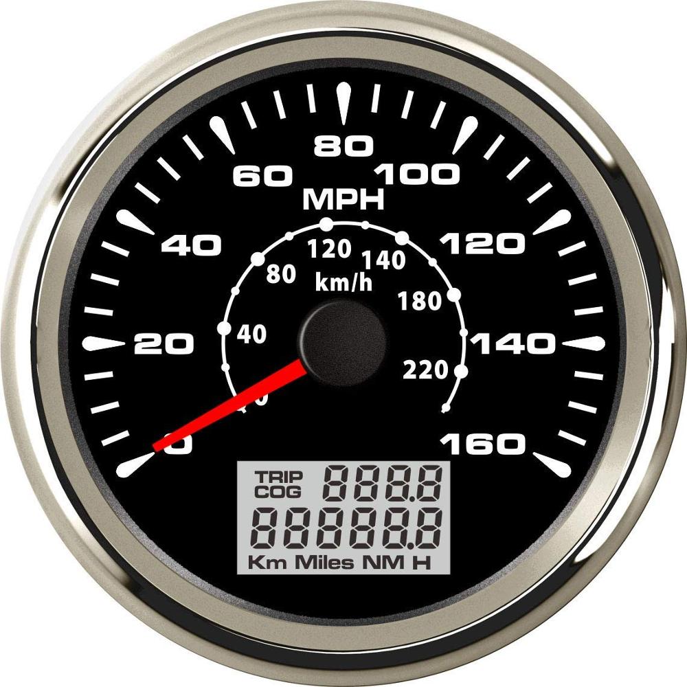 Universal 85mm GPS Speedometer Gauge 160MPH Trip C... – Vicedeal