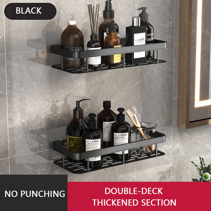 Punch-Free Bathroom Shelf Shelves Shampoo Shower S... – Grandado