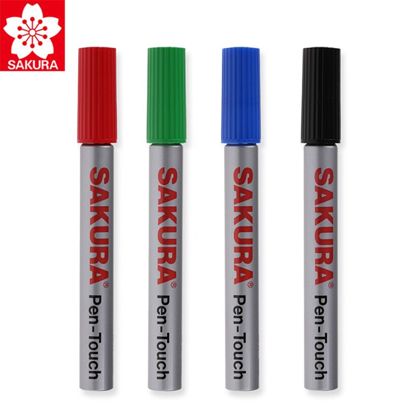 4 Kleuren Japanse Sakura Marker Pen Borstel Waterd... – Grandado