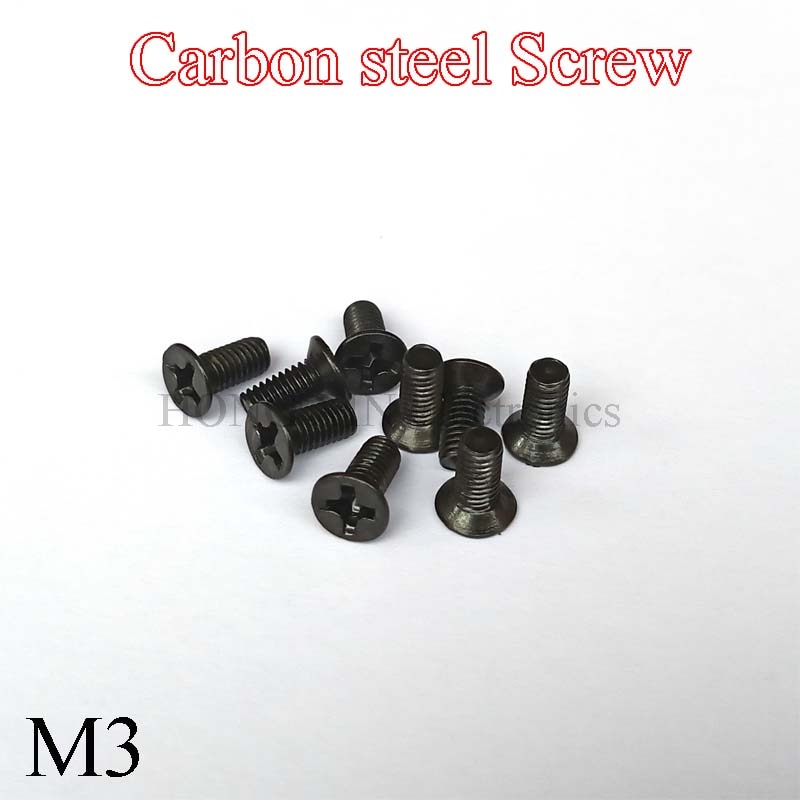 50pcs M3 Mini Micro Small Black Carbon steel Cross... – Vicedeal