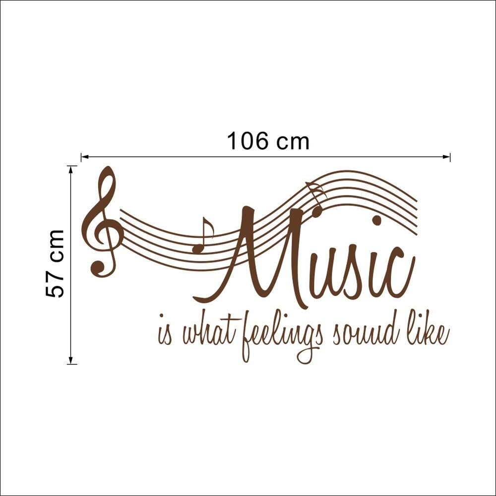 106 Characters "Music" Note Wall Sticker... – Grandado