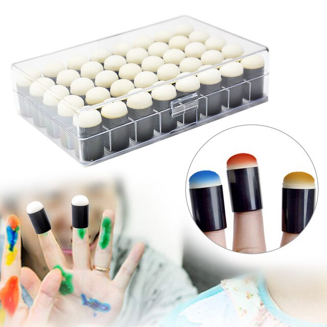Drawing tools 40Pcs DIY Smudge Color Sponge Finger... – Grandado