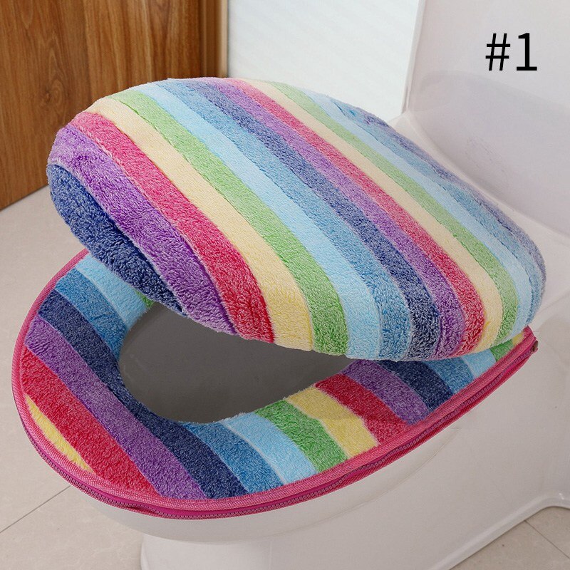 Toilet Seat Cover Closestool Mat Pad Coral Fluwele... – Vicedeal