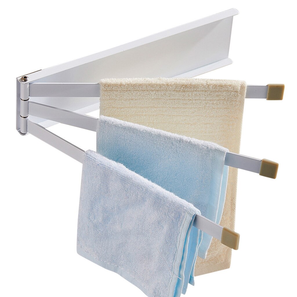 TENSKE Rotating Towel Rack Bathroom Holder Wall-Mo... – Vicedeal