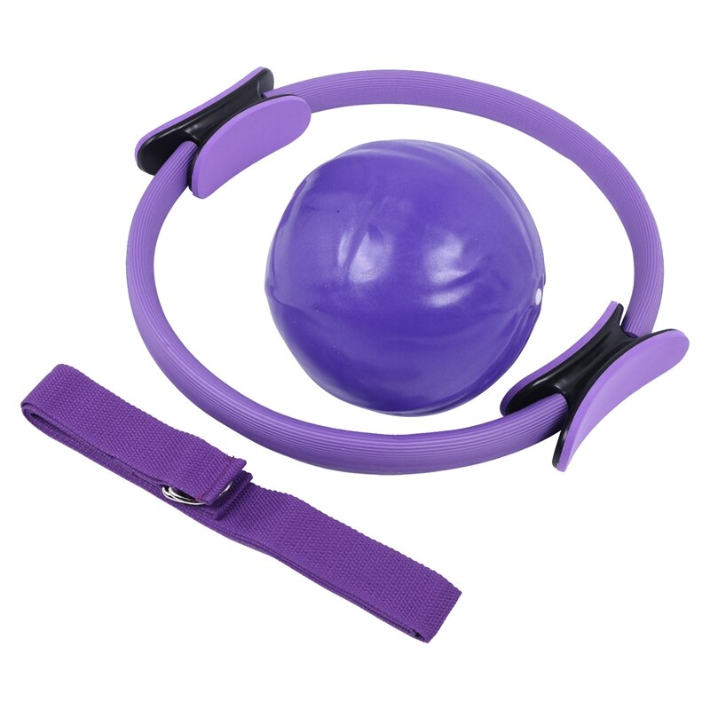 Pilates Ring Set Yoga Fitness Resistance Loop Band... – Grandado